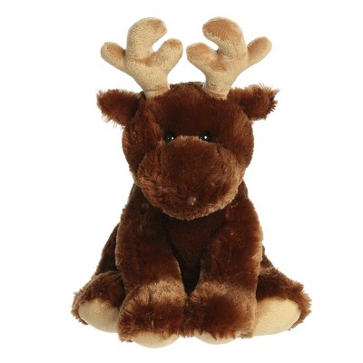 Aurora Medium Milo Moose Sweet & Softer Snuggly Stuffed Animal Brown 12 ...