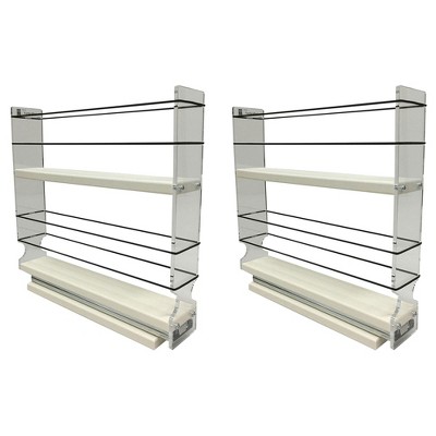 Iron 2-tier Wire Spice Rack Black - Threshold™ : Target
