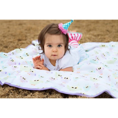 Miracleware Muslin Baby Blanket - Giraffe & Lions Dark Yellow : Target