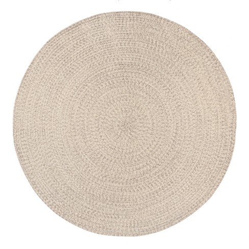 Nuloom Wynn Braided Indoor/outdoor Area Rug, Round 10', Tan : Target
