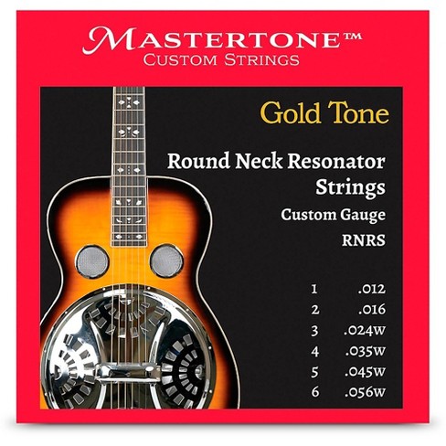 Gold Tone Rnrs Round Neck Resonator Strings : Target