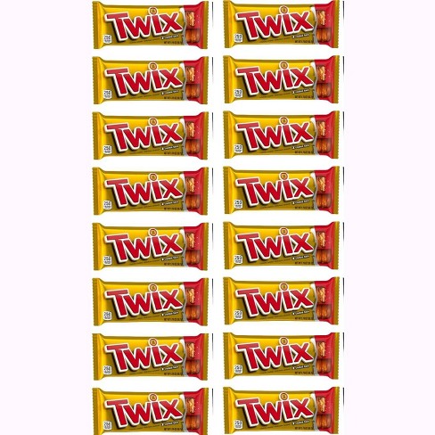 Twix 12/16/24 Pack Full Size Caramel Chocolate Cookie Candy Bar 1.79oz ...