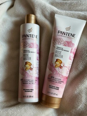 Pantene Sulfate Free Rose Water Shampoo And Conditioner Dual Pack ...