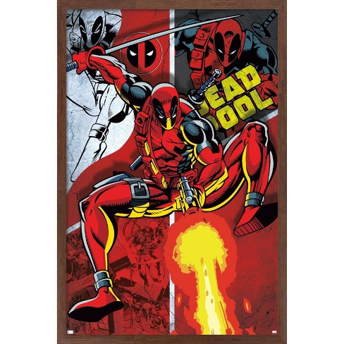 Trends International Marvel Comics Deadpool - Collage Framed Wall ...