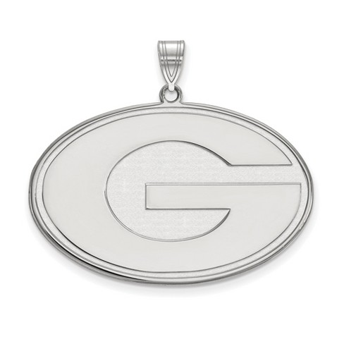 Black Bow Jewelry Sterling Silver Georgia Bulldogs Ncaa Extra Large ...
