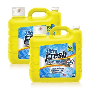 Ultra Fresh 2 Pack Platinum Liquid Laundry Detergent, 320 Loads, Fresh ...