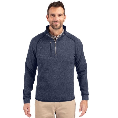 Cutter & Buck Mainsail Sweater-knit Mens Big And Tall Half Zip Pullover ...