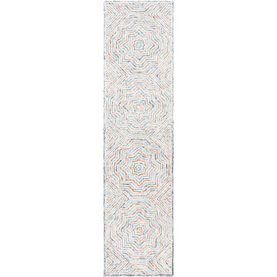 Capri Cpr215 Hand Tufted Runner Rug - Blue/ivory - 2'3"x9' - Safavieh ...
