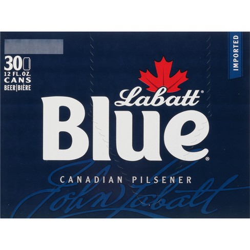 Labatt Blue Canadian Pilsener Beer - 30pk/12 fl oz Cans : Target