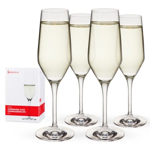 Spiegelau Style Champagne Wine Glasses Set Of 4 - Crystal, Classic ...