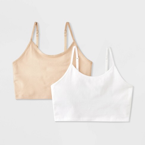Girls' 2pk Cotton Shelf Bra Cami - Cat & Jack™ : Target