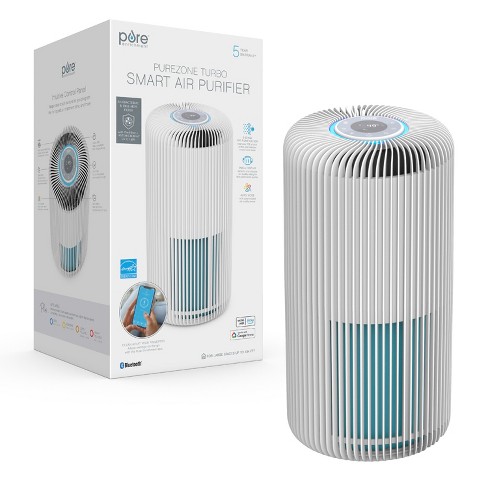 Pure Enrichment Pure Zone Turbo Smart True Hepa Air Purifier White ...