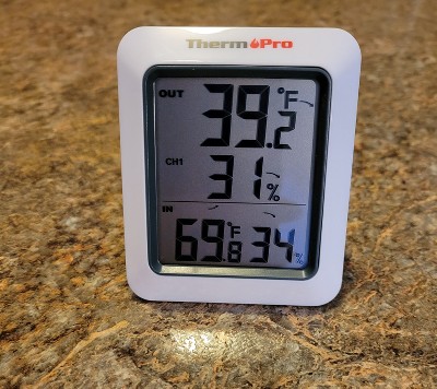 Thermopro Tp60sw Digital Hygrometer Indoor Outdoor Thermometer Wireless ...