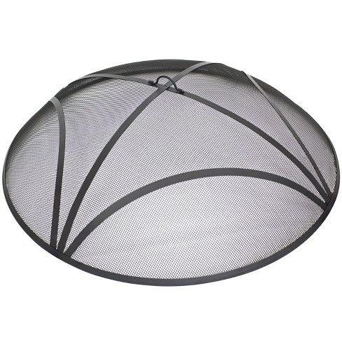 Sunnydaze Outdoor Heavy-duty Reinforced Steel Round Fire Pit Spark ...