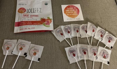 Lolleez Children's Organic Throat Soothing Pops - Watermelon ...