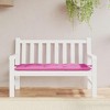 Vidaxl Pink Garden Bench Cushion - Outdoor/indoor Soft Seating Pad With ...