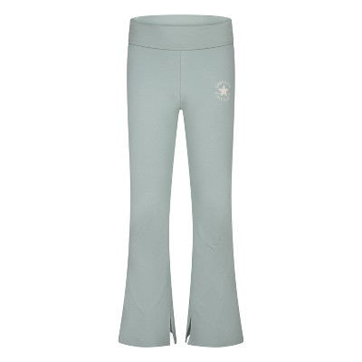Converse® Girls' Fold-over Flare Leggings - Mint Green Xl : Target