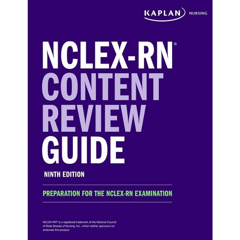 Nclex-rn Content Review Guide - (kaplan Test Prep) 9th Edition By ...