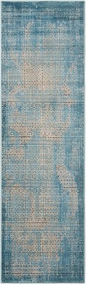 Nourison Karma Krm01 Blue Area Rug 2'2" X 7'6" : Target