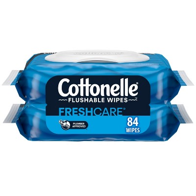 Cottonelle Flushable Wet Wipes - 2pk/42ct : Target