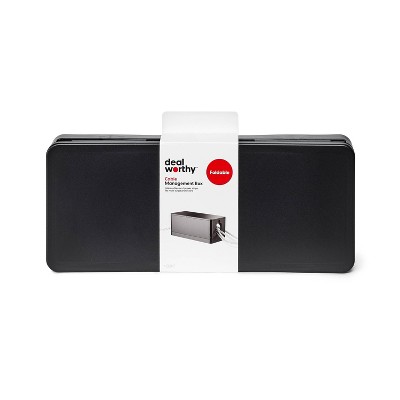 Monoprice Cable Tray Organizer - Black, Under Desk Cord Management ...