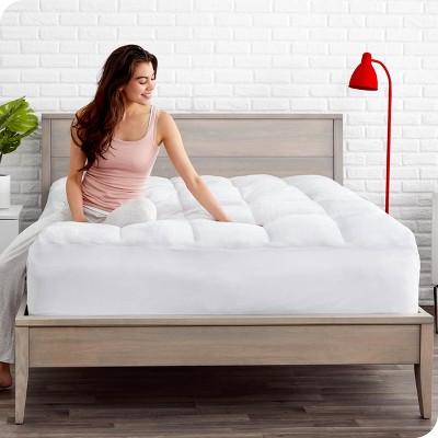 Pillow-top Reversible Full Mattress Pad By Bare Home : Target