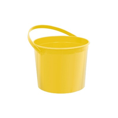 Amscan Plastic Bucket; 6.25" Sunshine Yellow 12/pack (268902.09) : Target