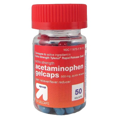Acetaminophen Extra Strength Pain Reliever & Fever Reducer Caplets - Up ...