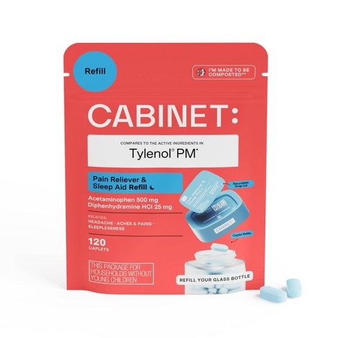 Cabinet Health Acetaminophen Pain Reliever And Nighttime Sleep Aid ...