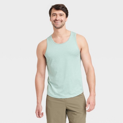 Men's Ventilation Tank Top - All In Motion™ Heathered Green Xl : Target