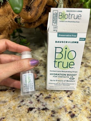 Biotrue Hydration Boost Contact Lens Rehydrating Drops - 0.33 Fl Oz ...