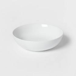 128oz Ceramic Beaded Serving Bowl White - Threshold™ : Target