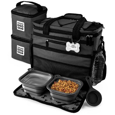Pet Travel Gear Bag With Bowls Taupe - Open Story™ : Target