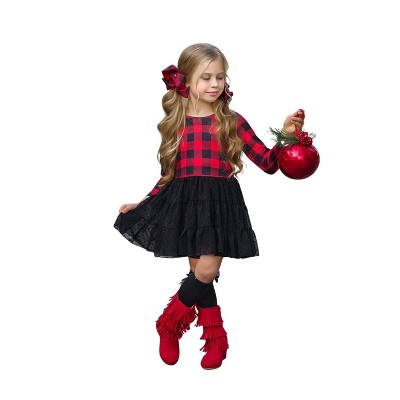 Plaid-tastic Winter Tutu Dress Mia Belle Girls : Target