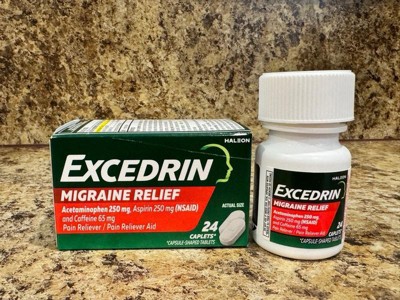 Excedrin Migraine Pain Reliever Caplets - Acetaminophen/aspirin (nsaid ...