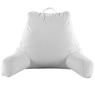 Cheer Collection Backrest Reading And Tv Pillow With Armrest - White ...