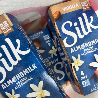 Silk Vanilla Almond Milk Yogurt Alternative - 4ct/5.3oz Cups : Target