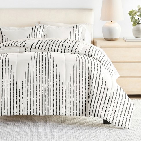 7pc Bedding Bundle, Patterned Comforter And Solid Sheet Set - Becky ...