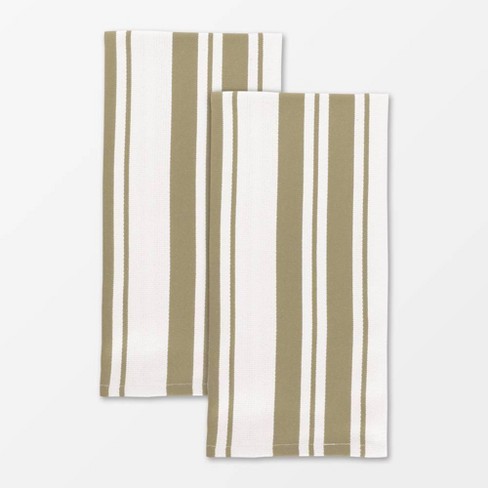 2pk Cotton Striped Dish Towels - Mu Kitchen : Target