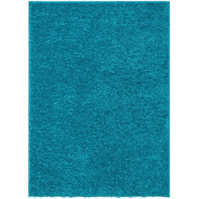 Well Woven Elle Basics Emerson Textured 5'3" X 7'3" Teal Area Rug : Target