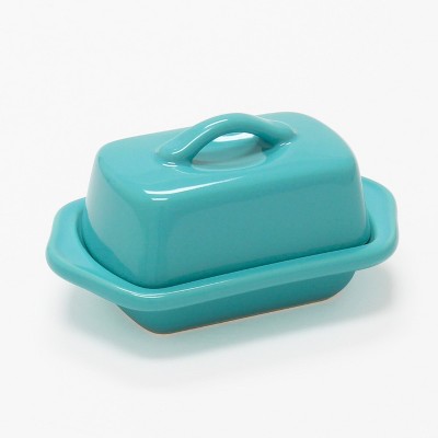 Chantal Mini Ceramic Butter Dish, Aqua : Target