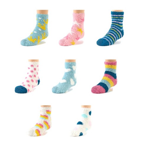 The Lakeside Collection Kids' 8-pk. Super-soft Cozy Socks - Girls' Icon ...