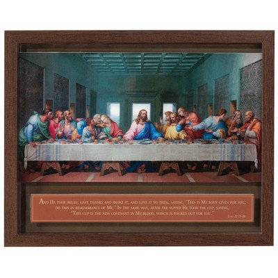 Dicksons Last Supper 12 X 15 Inch Wood And Glass Wall And Tabletop ...
