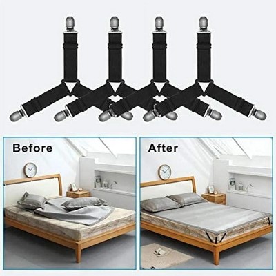 Maison Products Bed Sheet Holder Straps - Keep Sheets Securely In Place ...