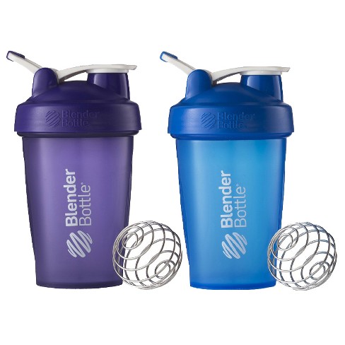 Blender Bottle 2-pack Classic 20 Oz. Shaker W/ Loop Top - Purple & Blue ...