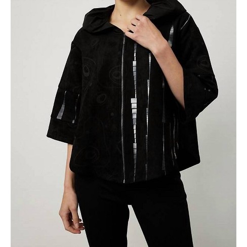 Women's Printed Ruffle Collar Jacket - Joseph Ribkoff : Target