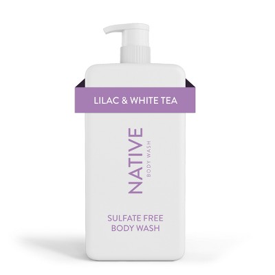 Native Body Wash With Pump - Lilac & White Tea - Sulfate Free - 36 Fl ...