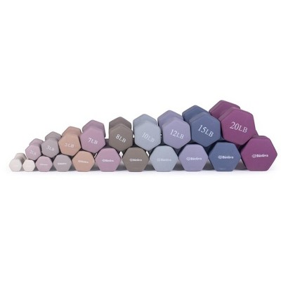 Bintiva Neoprene Dumbbells - Earth Tones - Full Set : Target