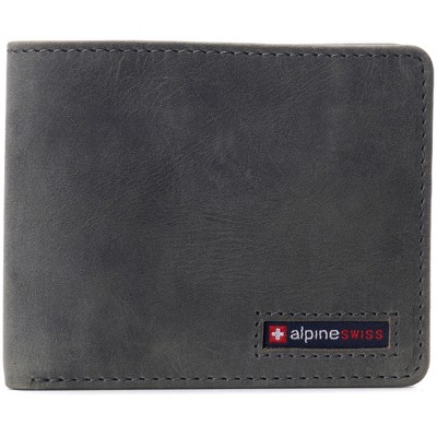 Alpine Swiss Mens Rfid Safe Wallet Bifold Passcase Cowhide Leather ...