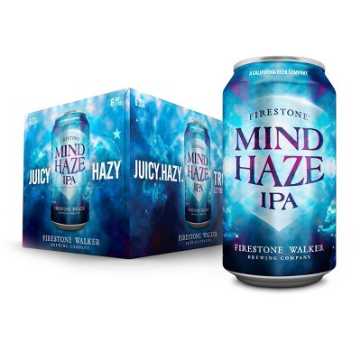 Firestone Walker Mind Haze Ipa Beer - 6pk/12 Fl Oz Cans : Target
